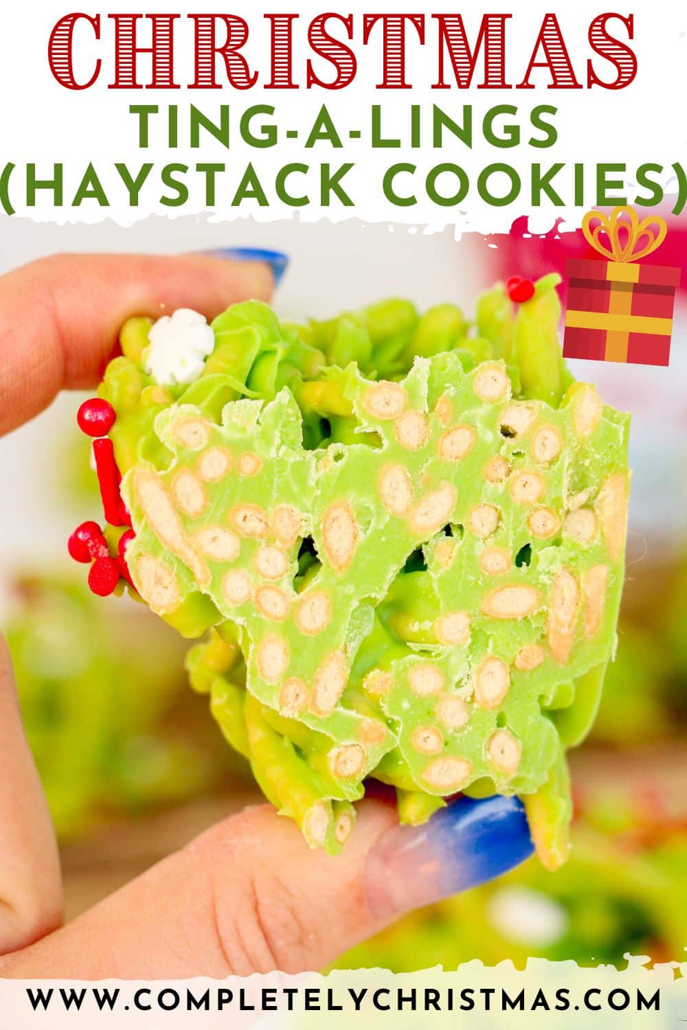 Christmas Ting-A-Lings (No Bake Haystack Cookies)