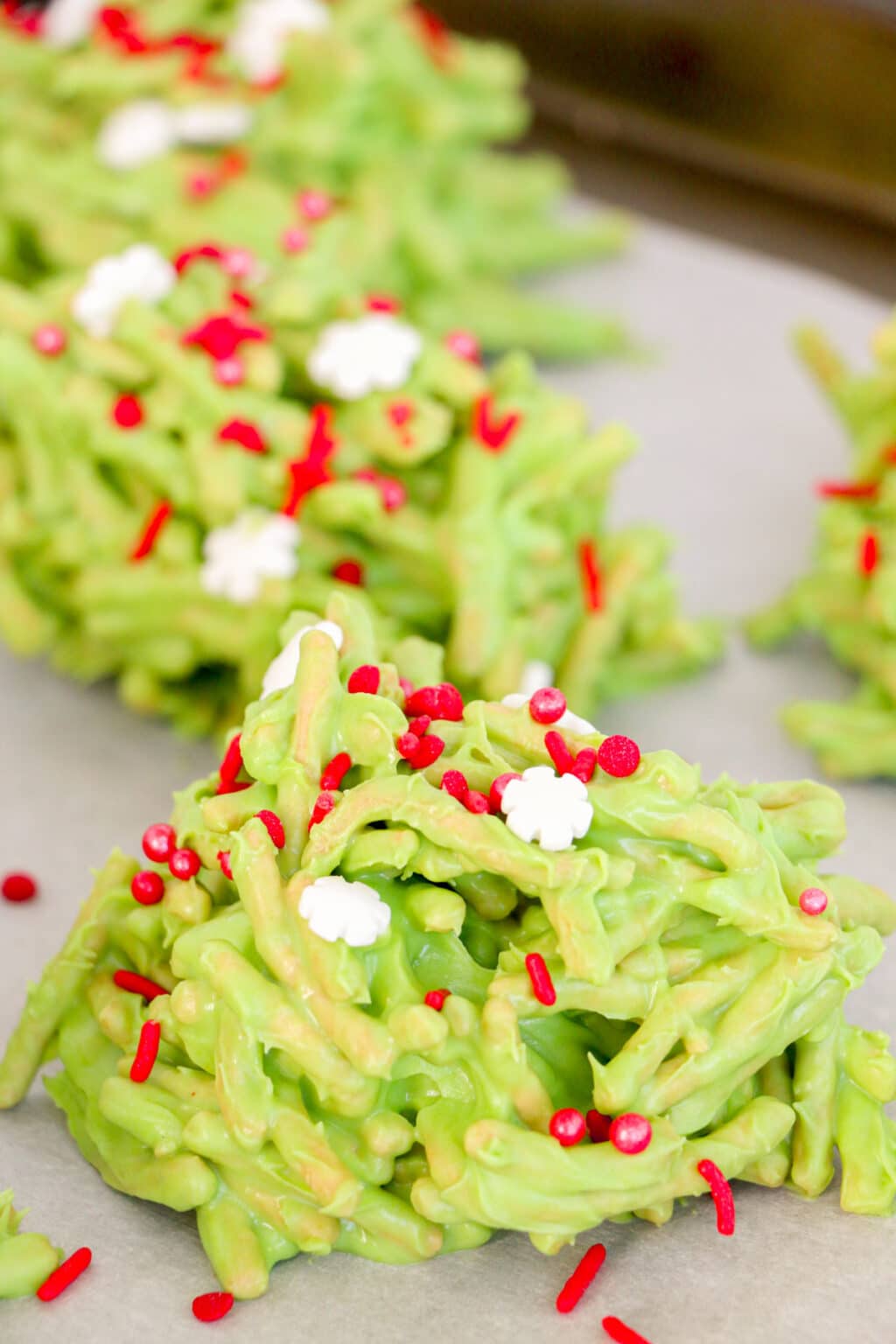 Christmas Ting-A-Lings (No Bake Haystack Cookies)