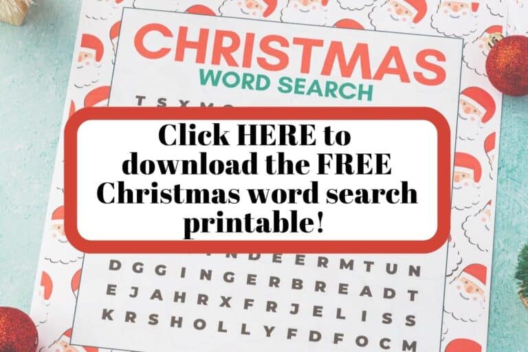Christmas Word Search - FREE Printable