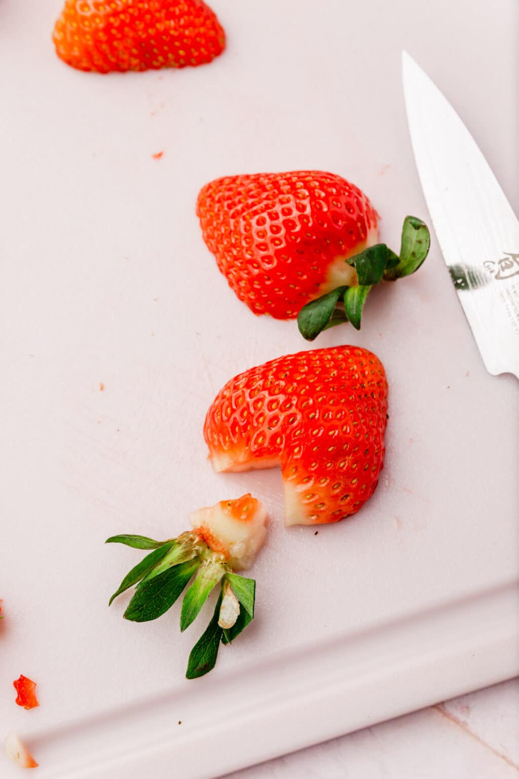 How to Make Heart Shaped Strawberries - Completely Christmas