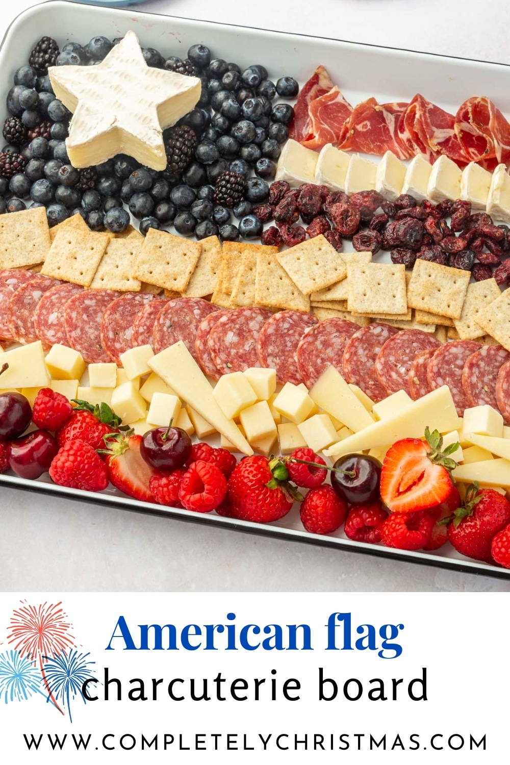 American Flag Charcuterie Board - Completely Christmas