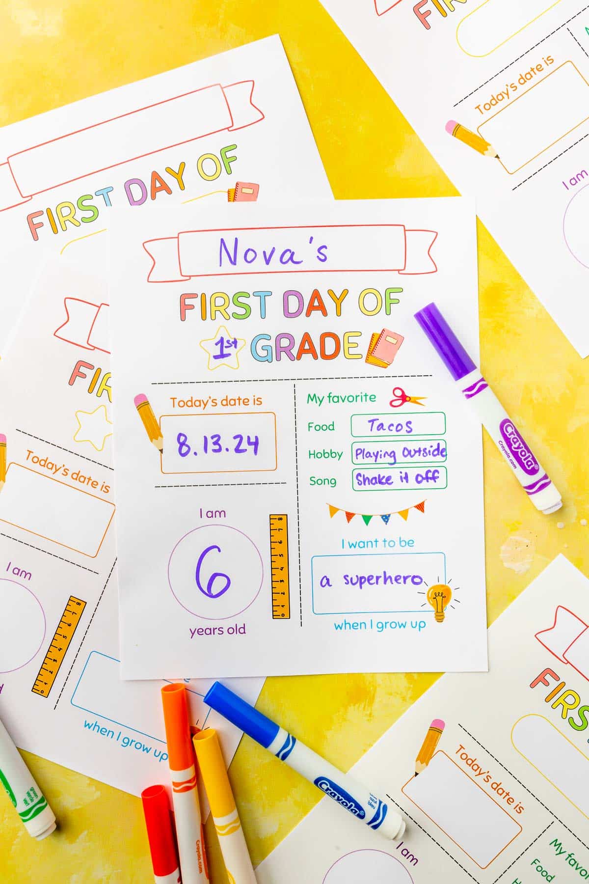 Printable Back to School Sign - Completely Christmas