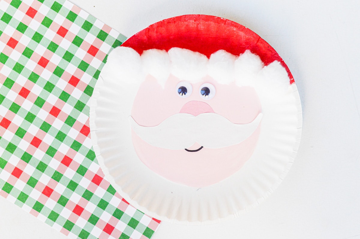 Paper Plate Santa Craft