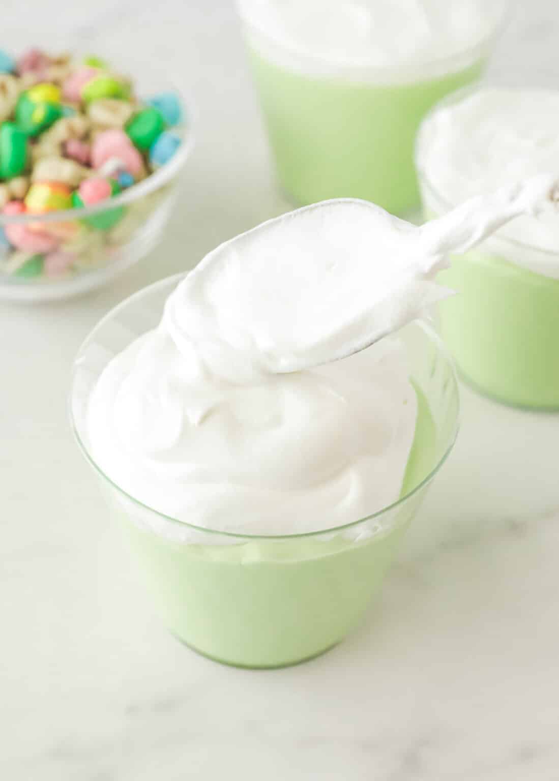 Lucky Charms Pudding Cups