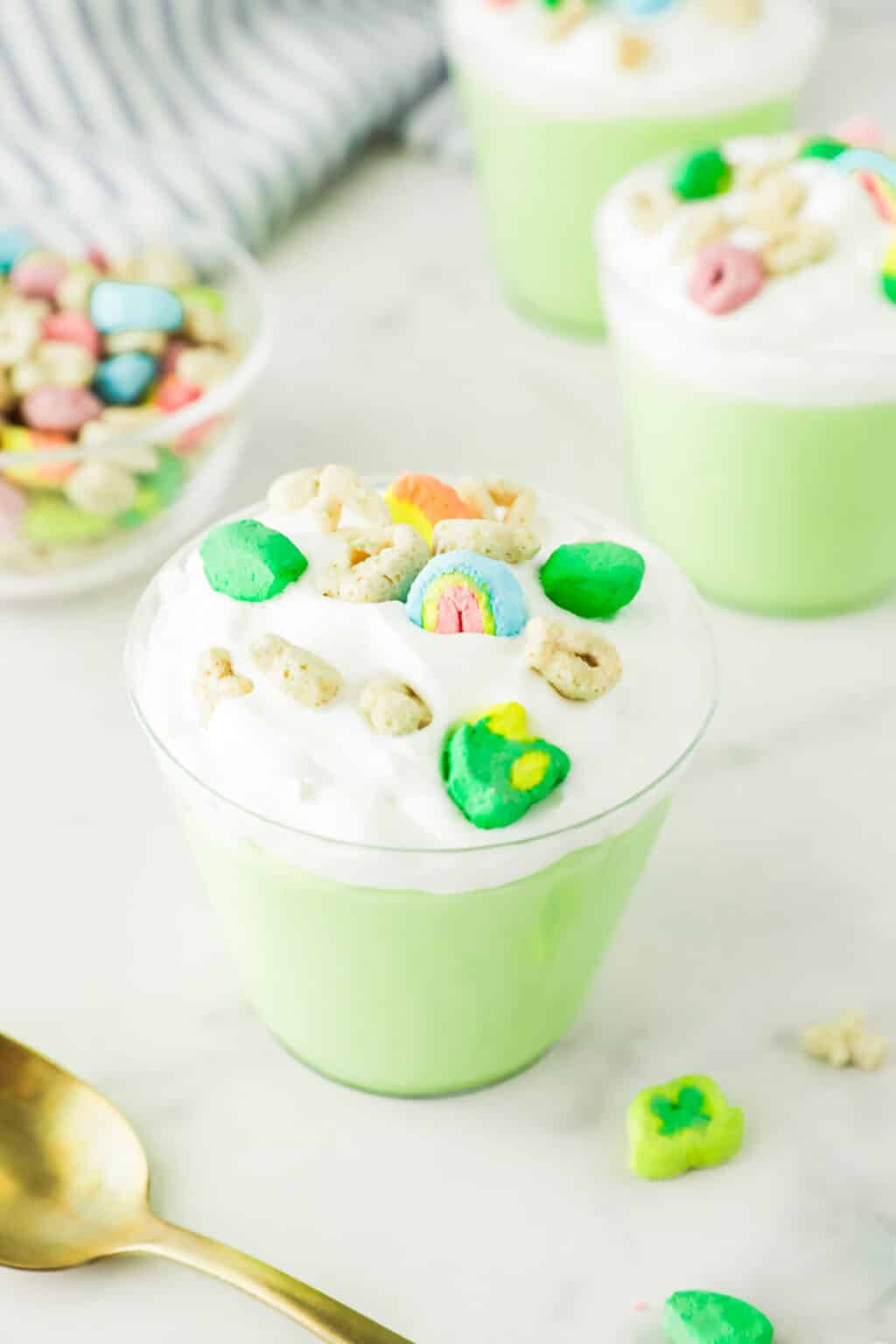 Lucky Charms Pudding Cups