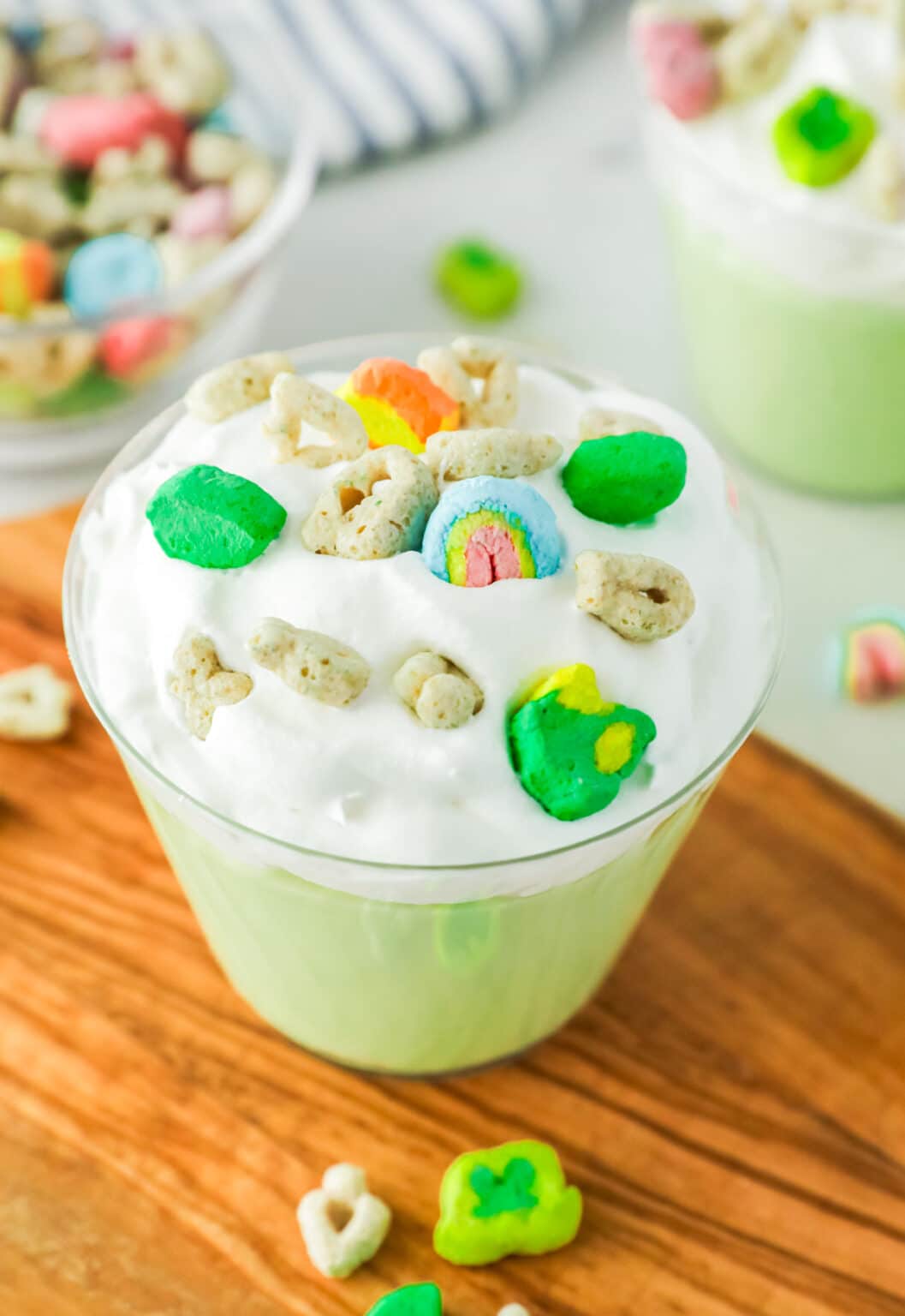 Lucky Charms Pudding Cups