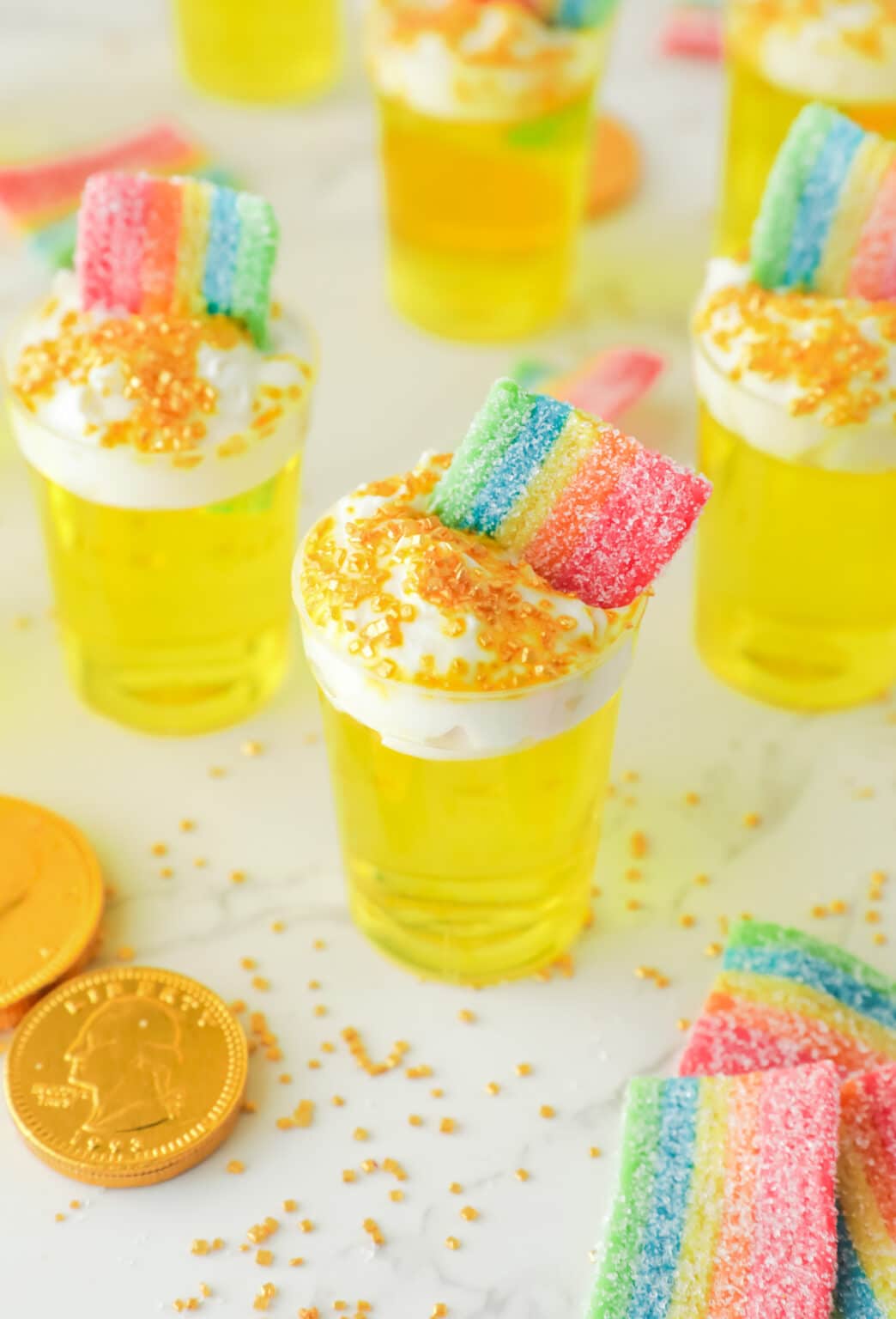 Halloween Layered Jello Jigglers - Completely Christmas