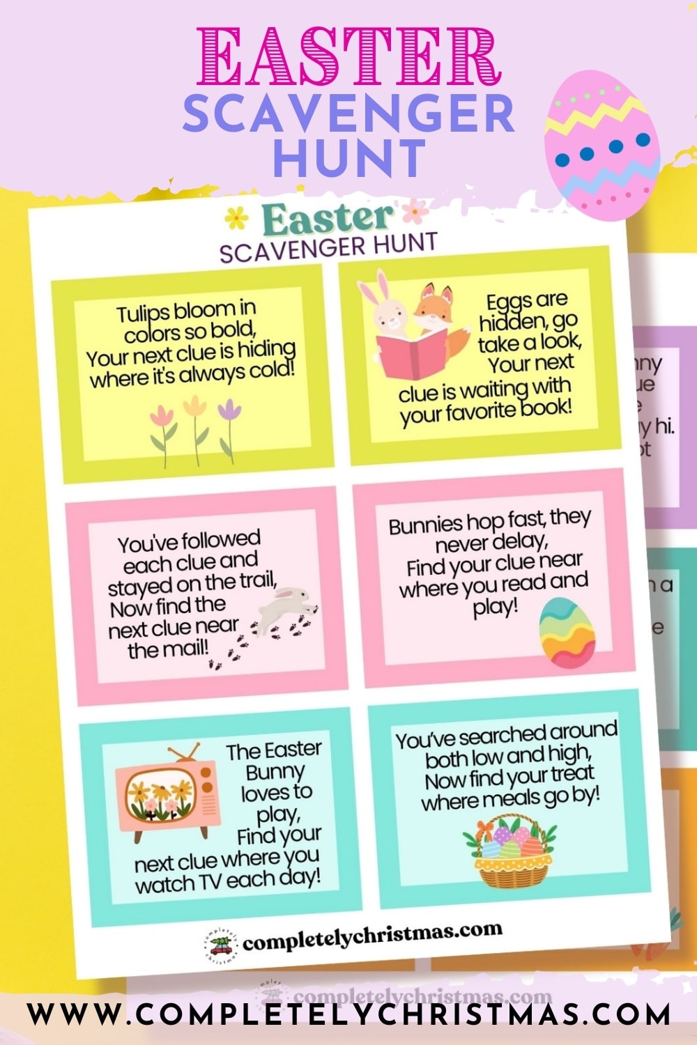 Easter Scavenger Hunt - Completely Christmas