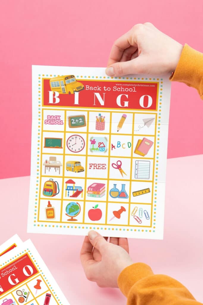 Back to School Bingo Printable - Completely Christmas