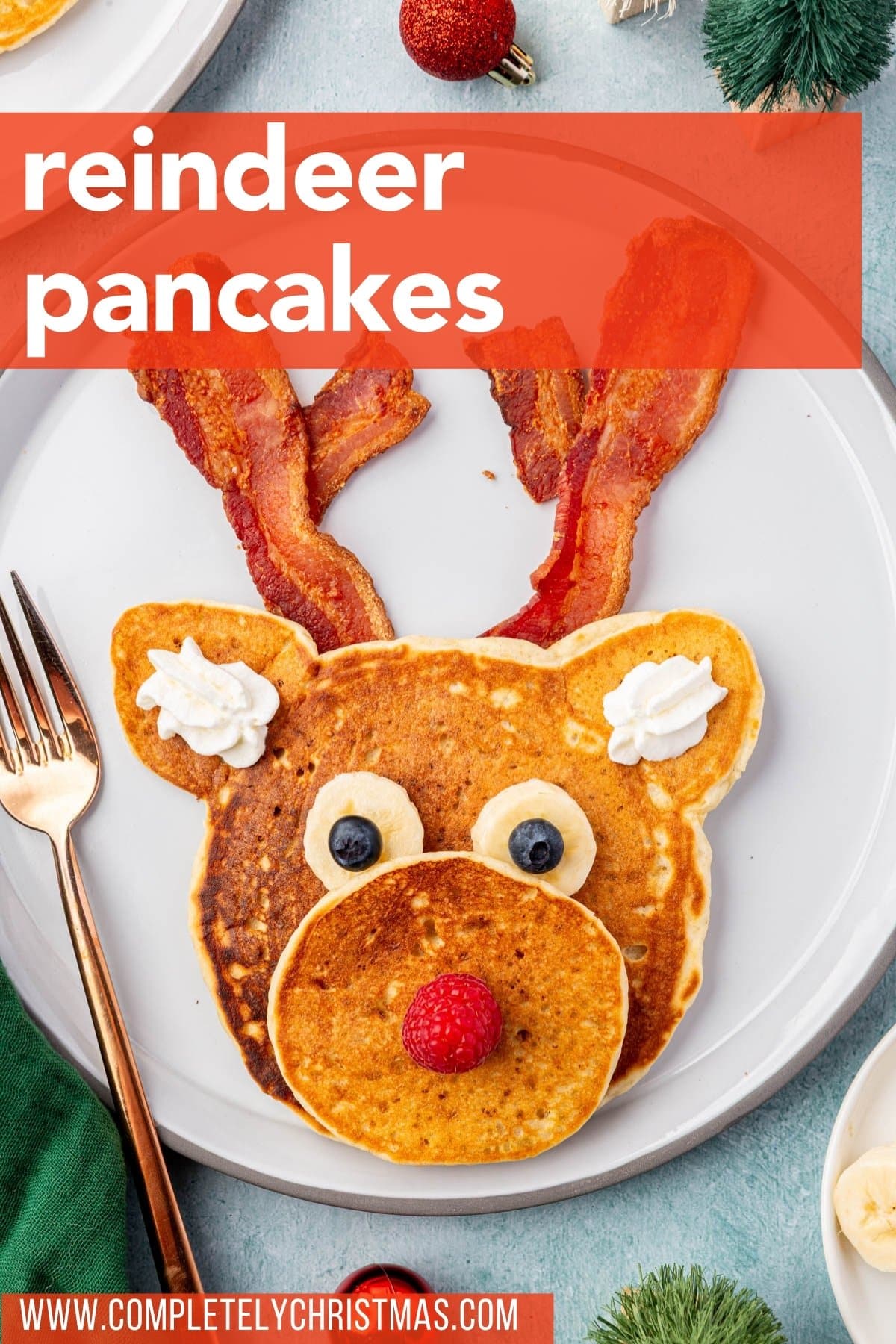 Reindeer Pancakes - Completely Christmas