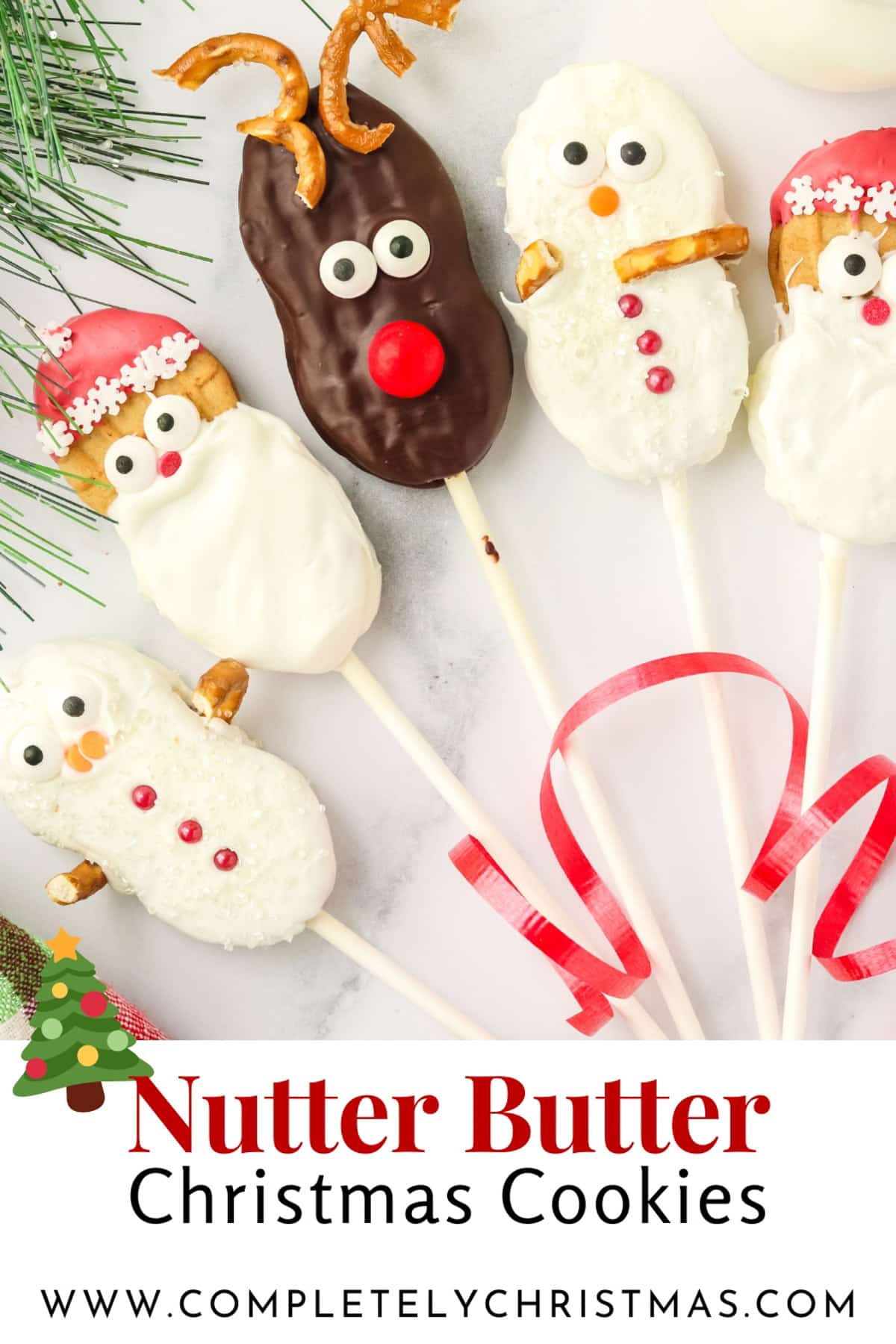 Nutter Butter Christmas Cookies - Completely Christmas